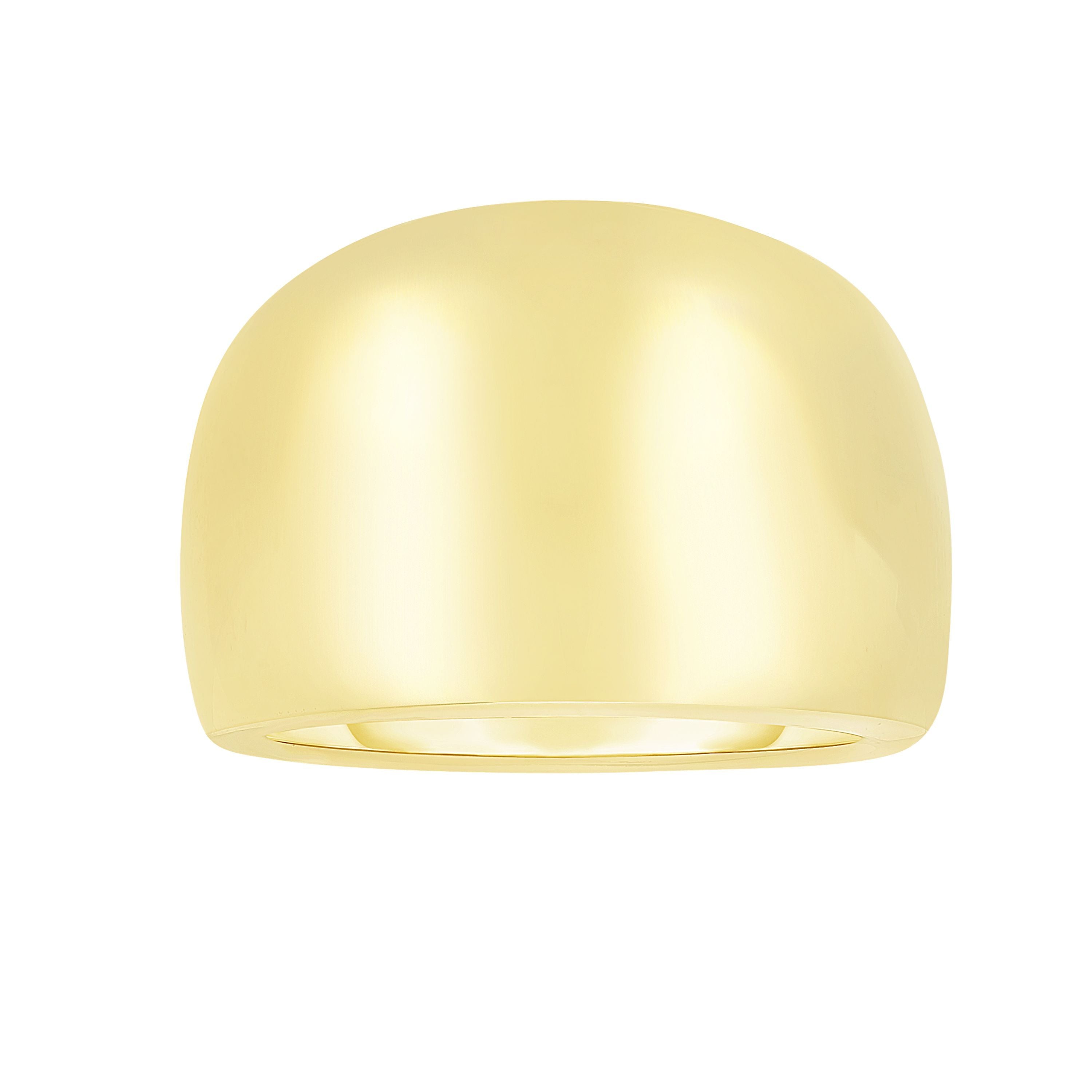 14K Gold Polished Dome Ring – SilverChains.com